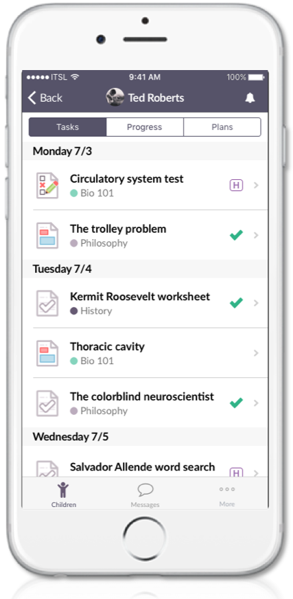 With itslearning parent app, be a part of your child's school life