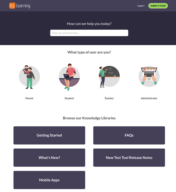 Einfache Hilfe in itslearning