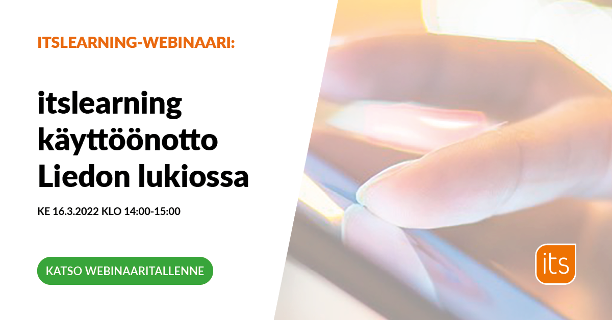 itslearning implementation in Lieto high school